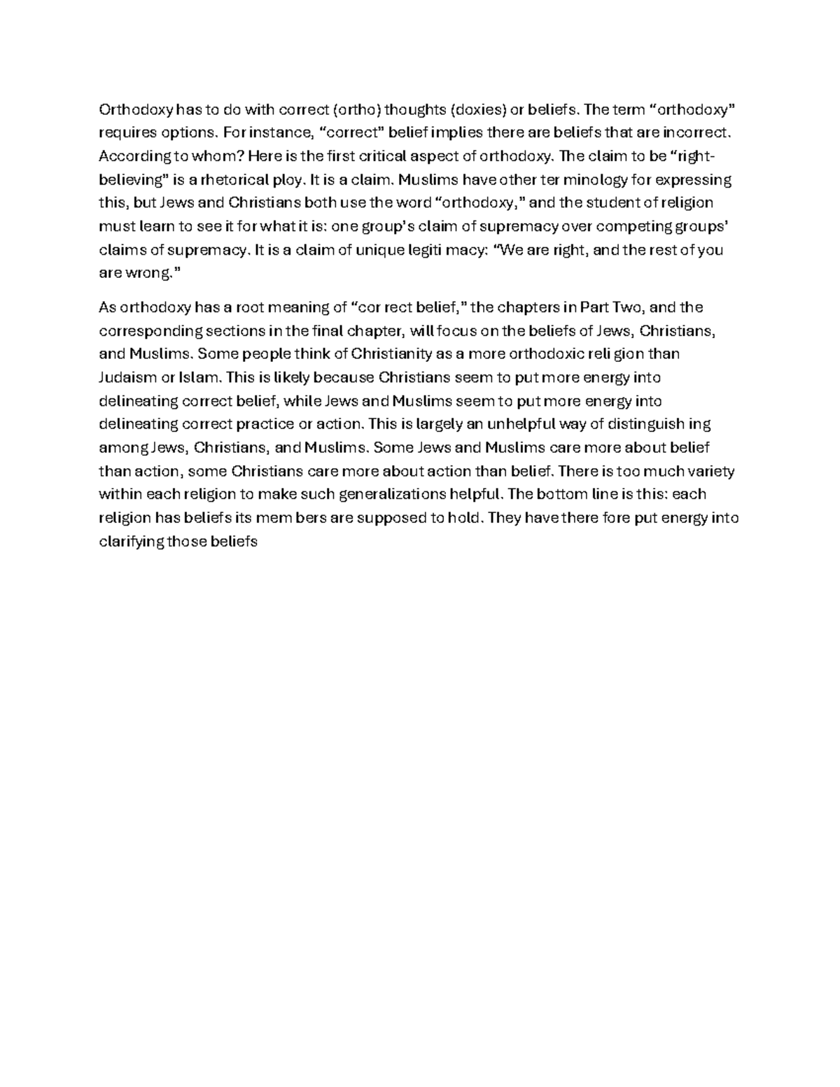 REL 101: Understanding Orthodoxy in Judaism, Christianity, and Islam ...