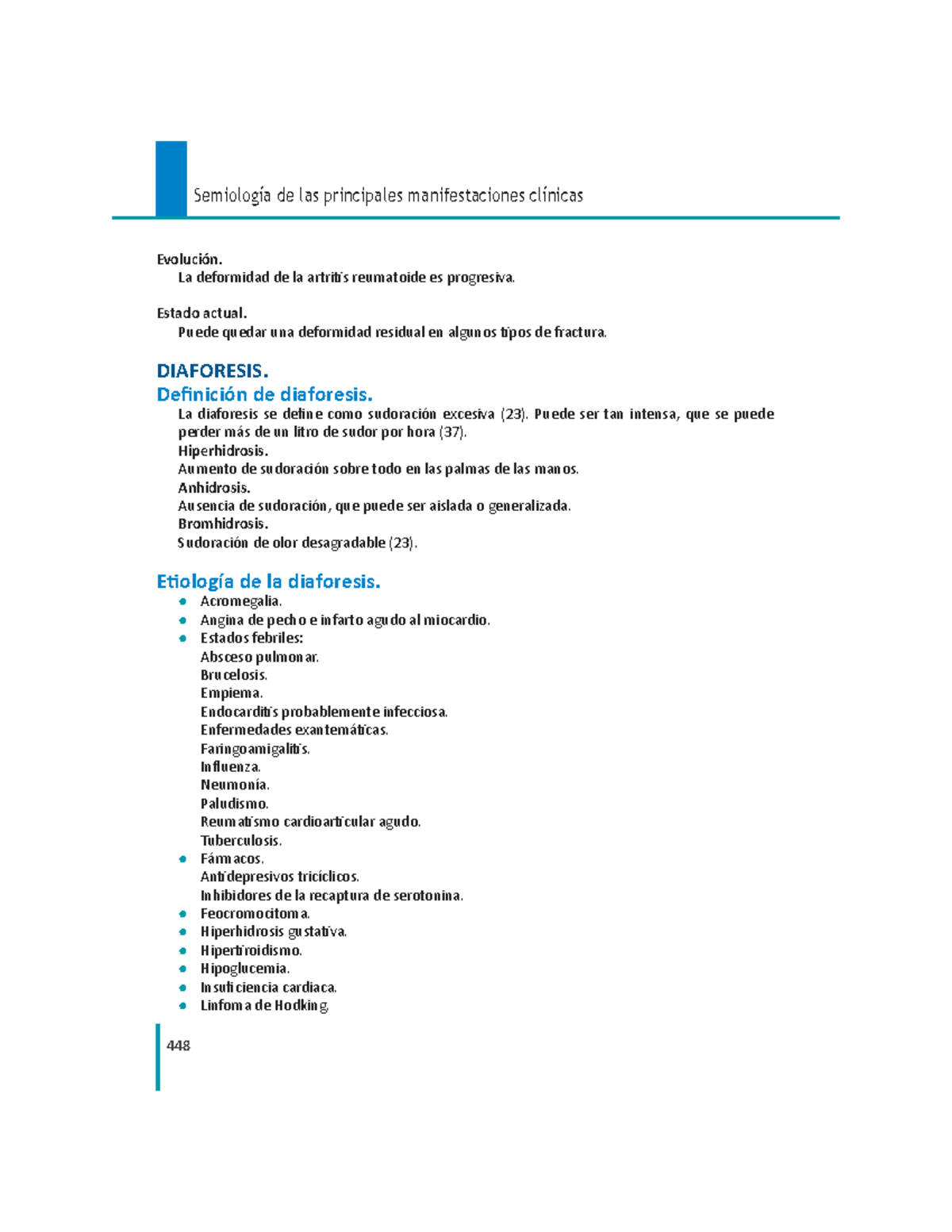 Semiología de la Diaforesis y Diarrea: Manifestaciones Clínicas y ...