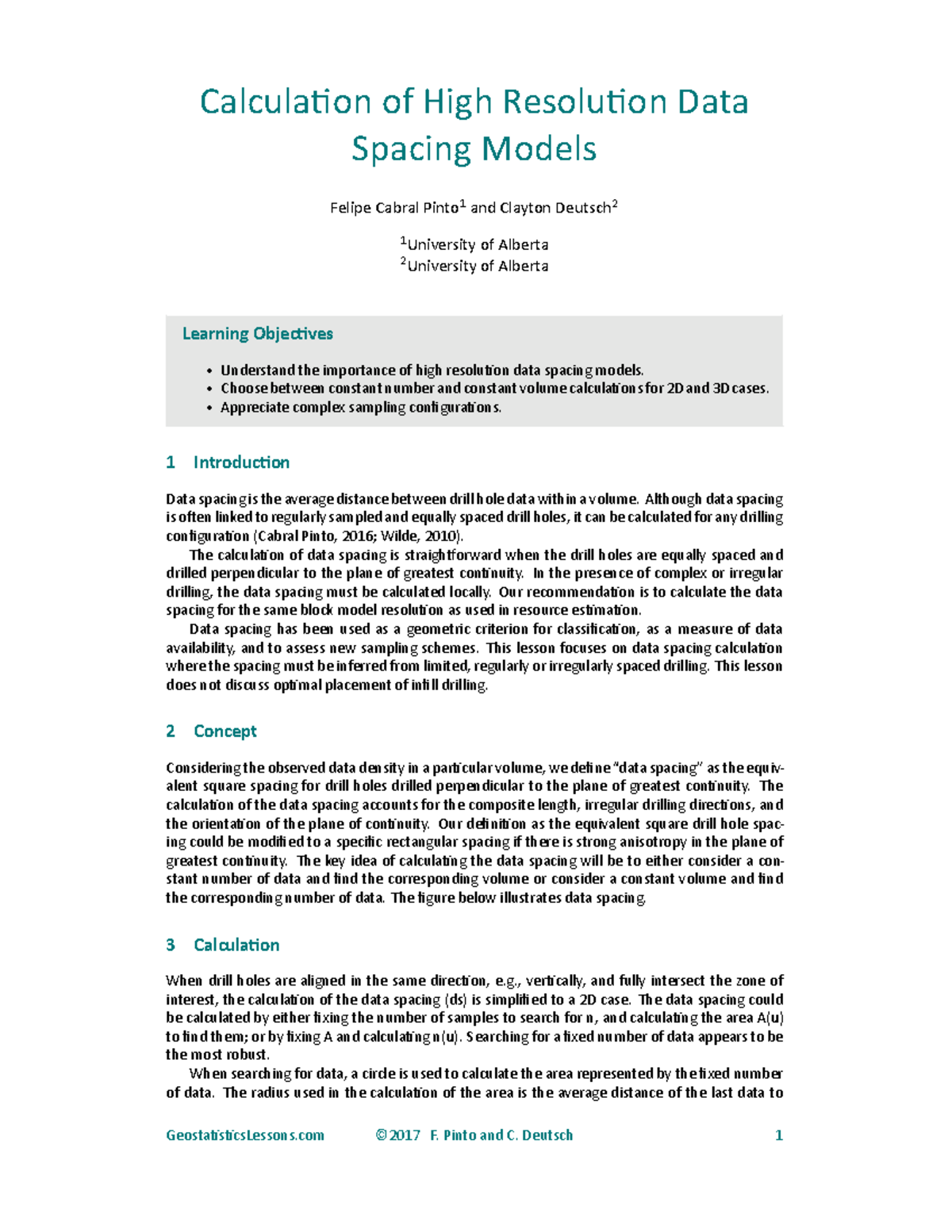 Calculation of High Res Data Spacing Models - ESo - Studocu