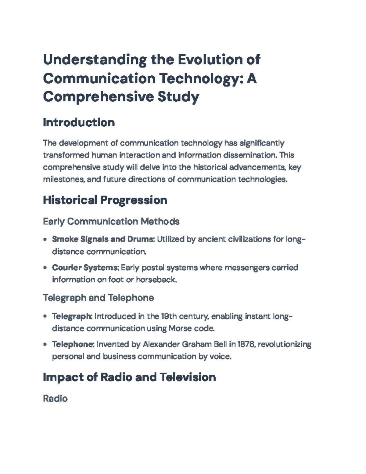 Evolution of Communication Technology: Key Milestones and Future Trends ...