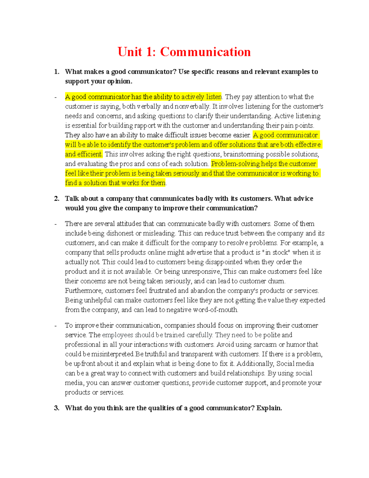 Effective Communication Strategies in Business - CMS1010 - Studocu