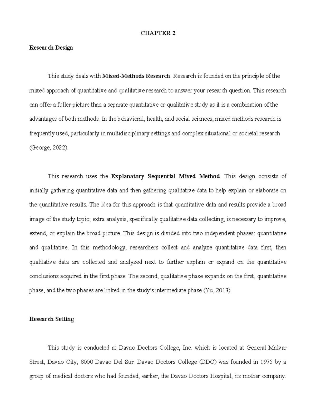 FM 2 - Research Design: Mixed Methods in Psychology - Studocu