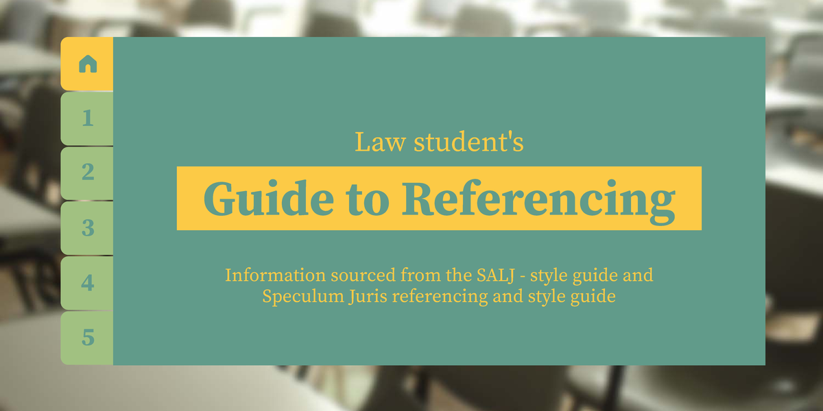 Law (LWS101) Guide to Referencing for Law Students - Footnote Style ...