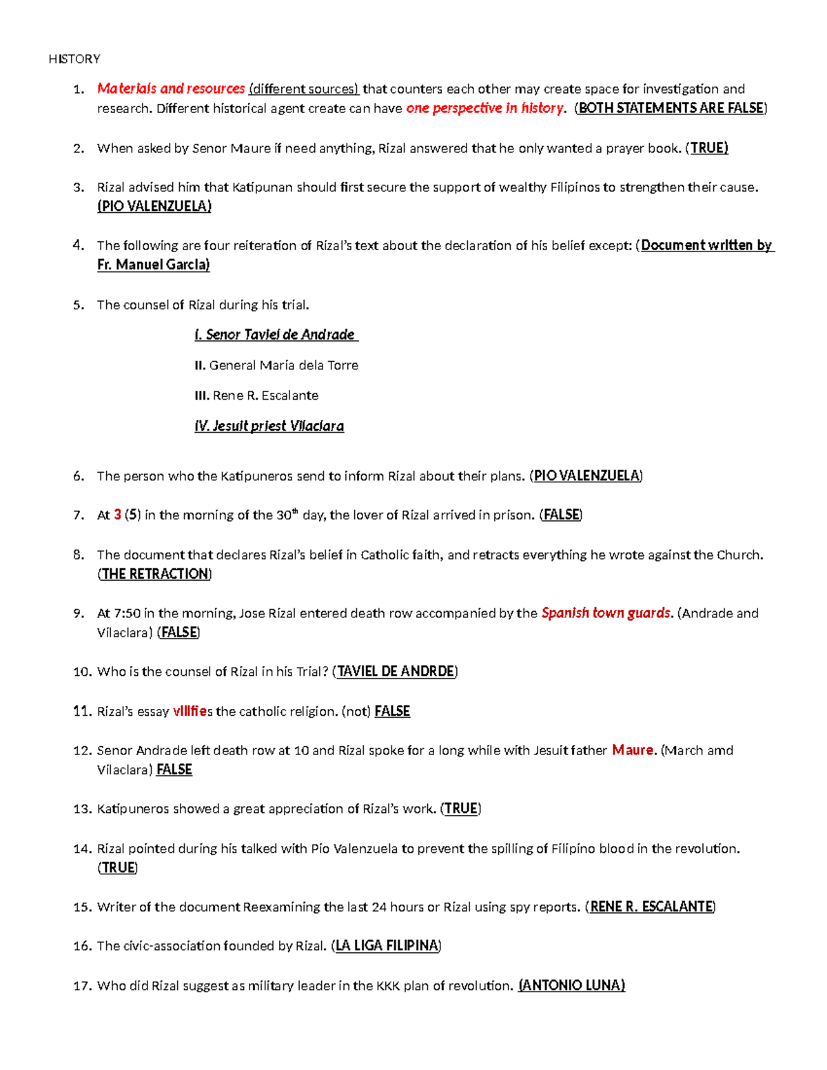 HIST101 Quiz: Review of Key Historical Concepts & Events - Studocu