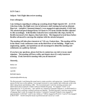 D082 Task 1 - D082 Task 1 pass - D082 Task 1 A. Global Leadership ...