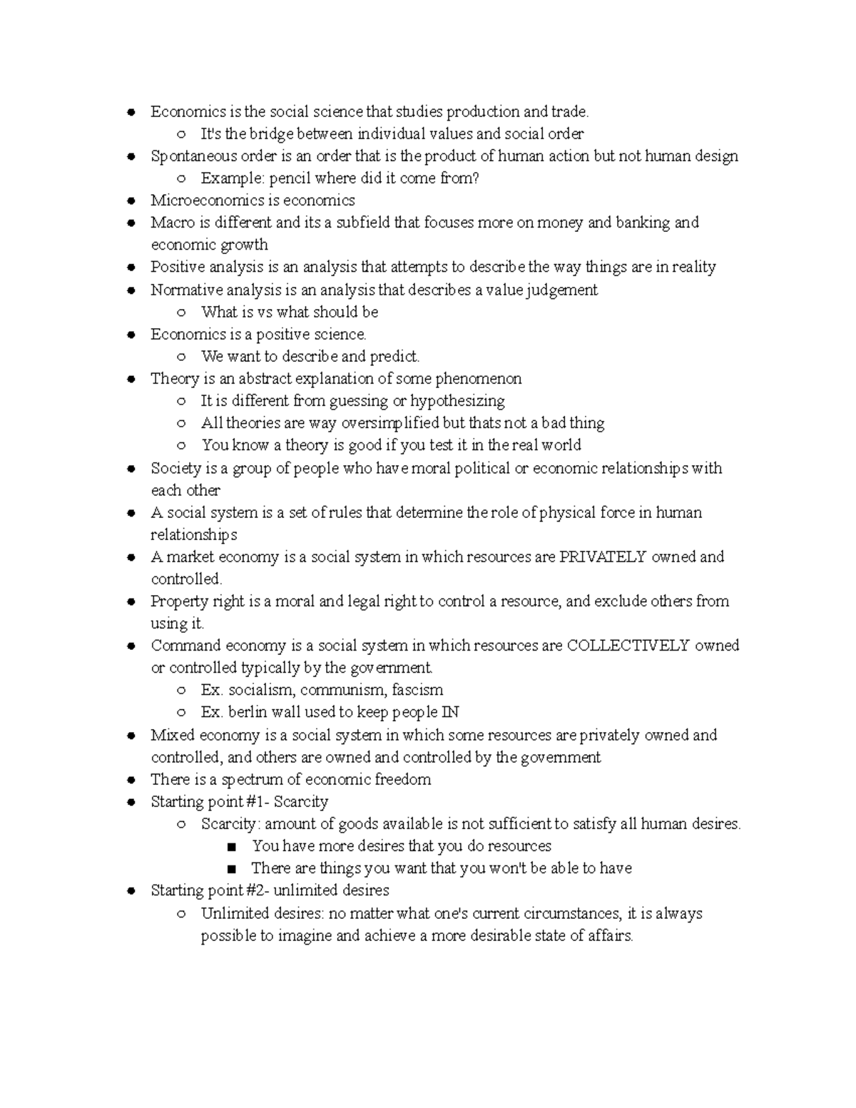 Economic Principles (ECO101): Overview of Scarcity, Choices, and ...