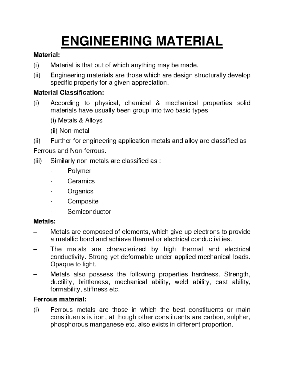 EM - Material Science: Properties, Classifications, and Applications ...