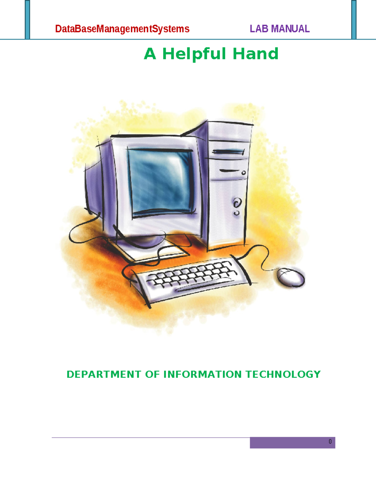 DBMS LAB MANUAL: SQL Commands and Operations Guide - Studocu