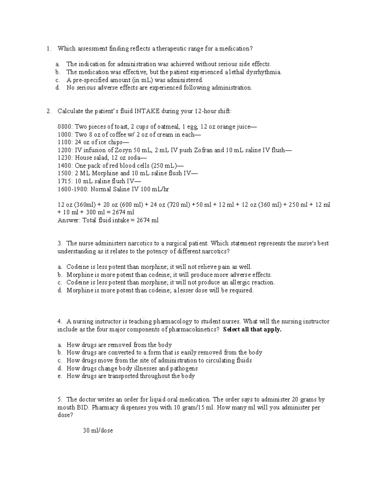 Pharm Quizzes Mod 1 & 2 - Exam 1 Study Guide - Studocu