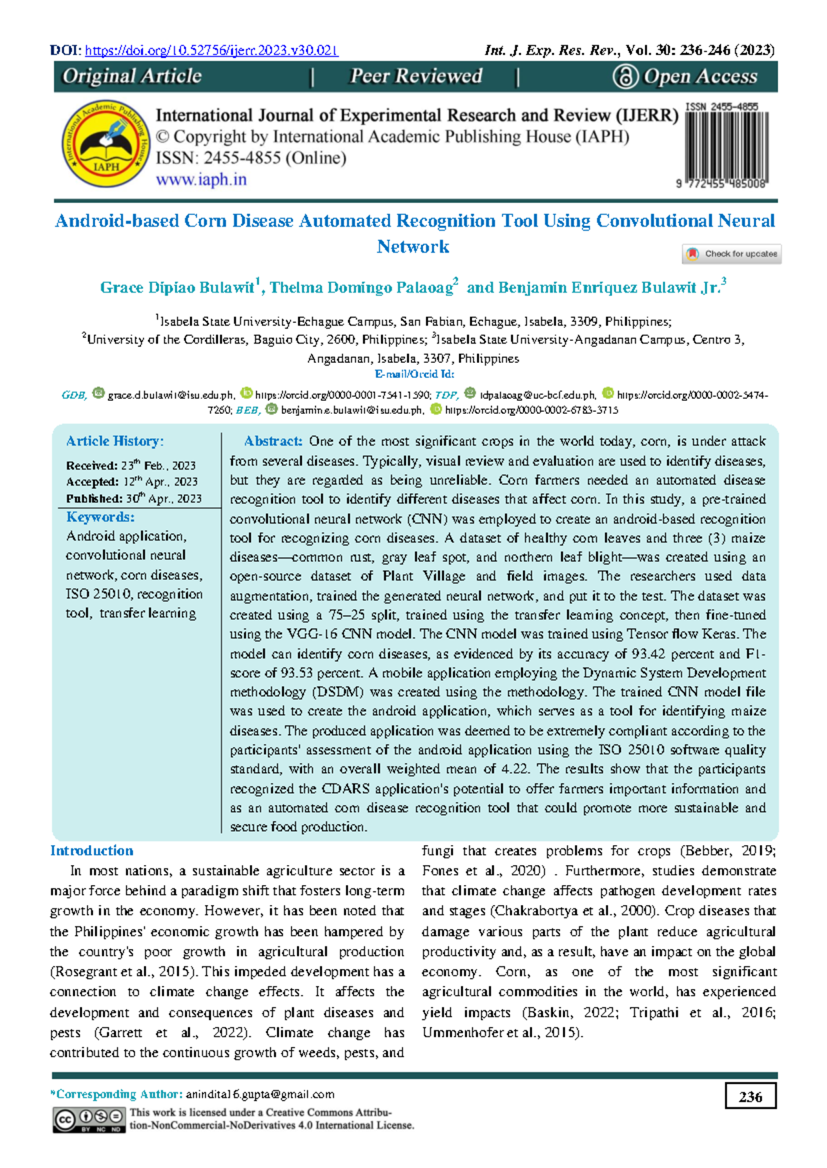 Corn Disease Automated Recognition Tool Using CNN: A Study - Studocu
