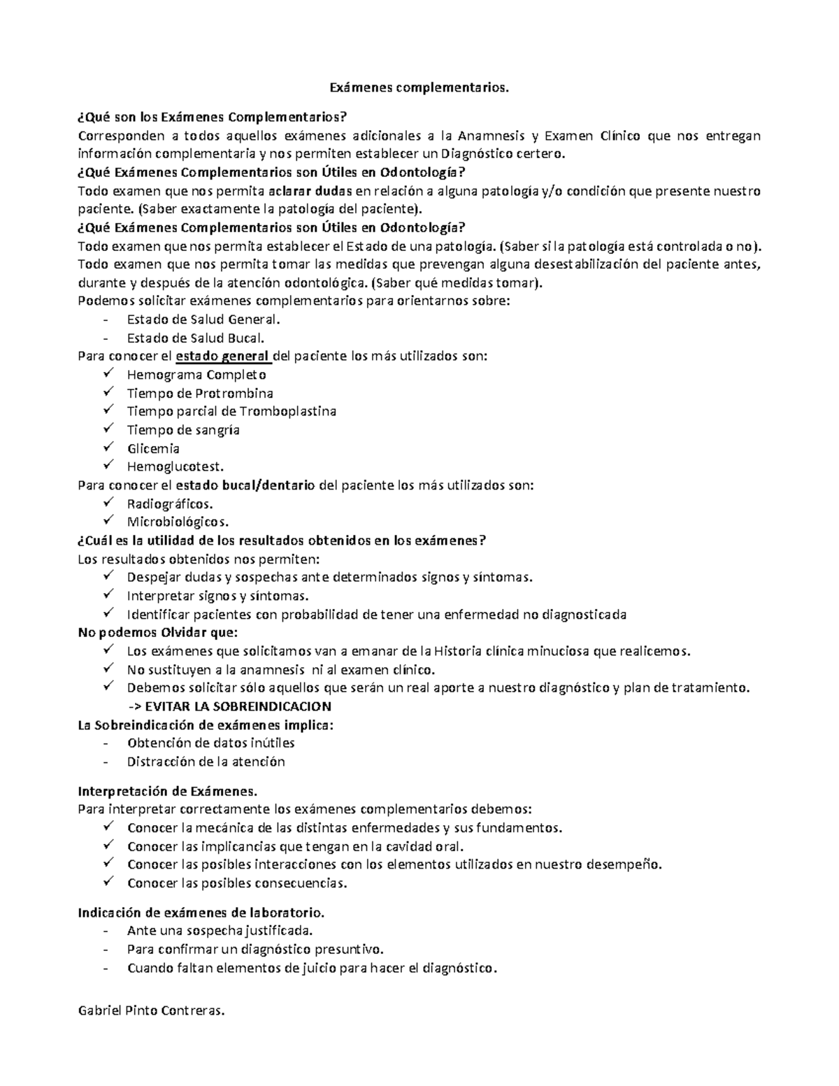 Exámenes Complementarios en Odontología: Interpretación y Utilidad ...