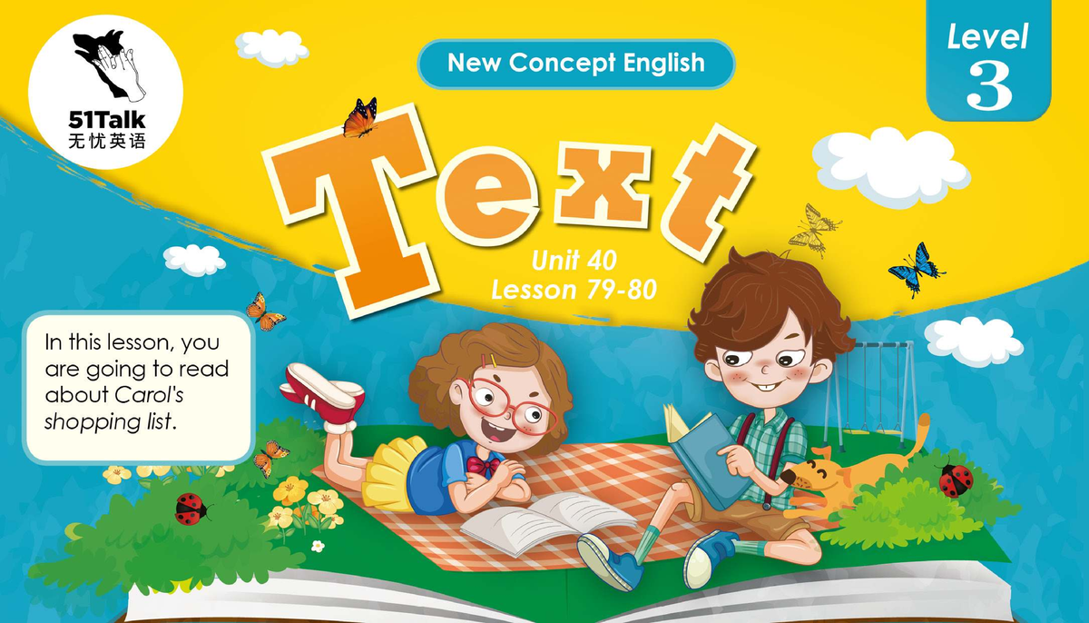 New Concept English 3 51Talk Unit 40 Shopping List Lesson - Studocu