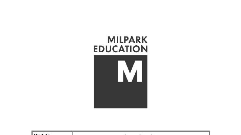 Milpark Education M Module Credit 2B Formative Assessment Memo - Sept ...