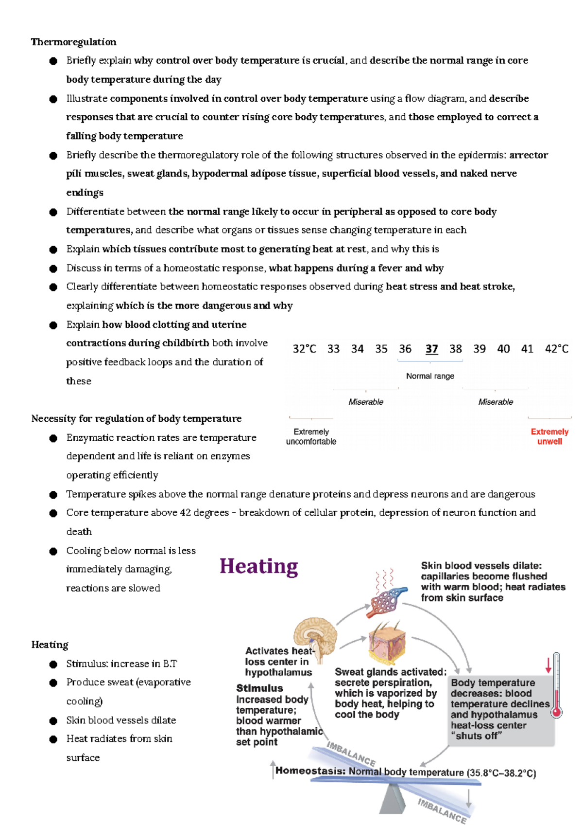 Topic 10b: Understanding Thermoregulation Mechanisms and Responses ...