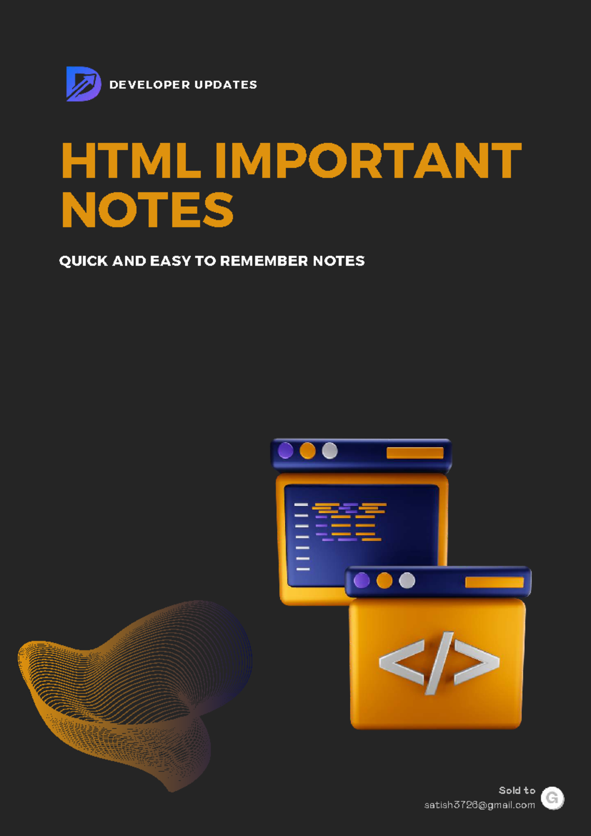 HTML NOTES: Developer Updates on Document Structure & Formatting - Studocu
