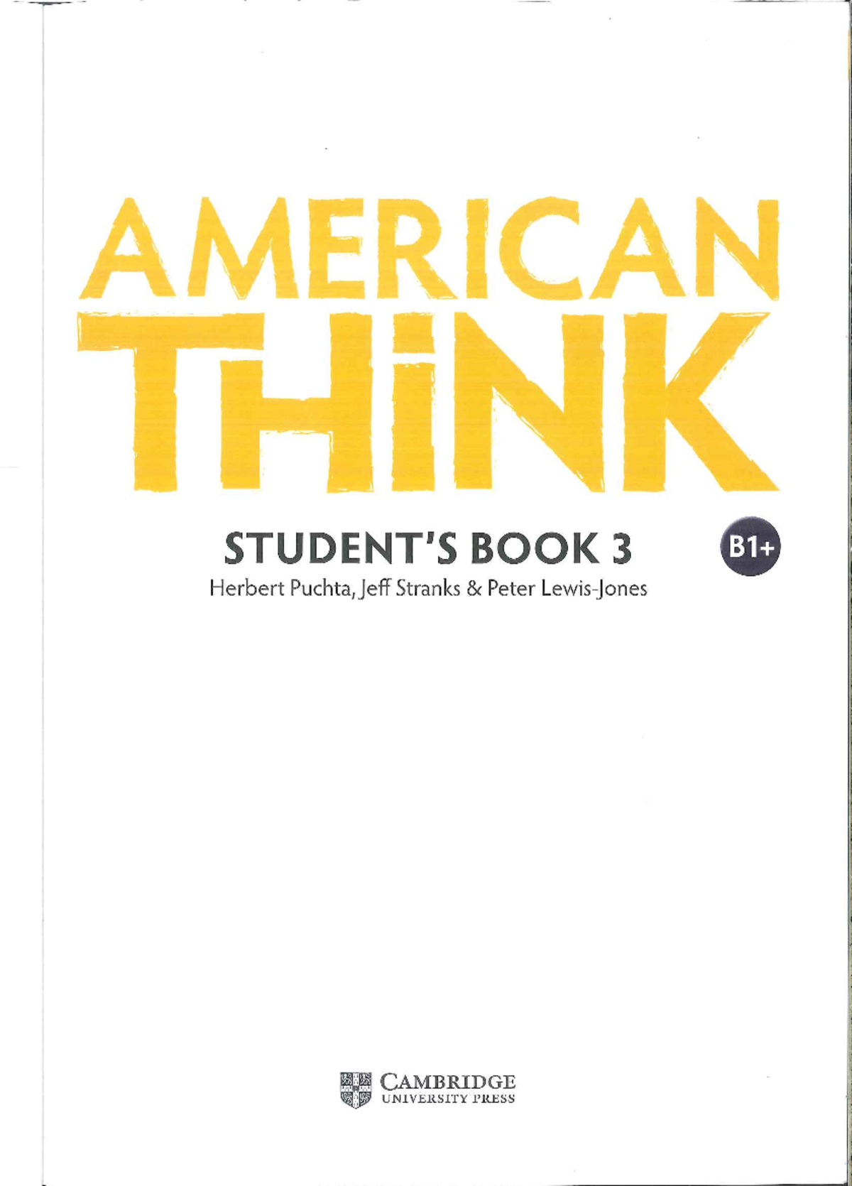 400129563 American Think 3 Students Book pdf - Ingles - Studocu
