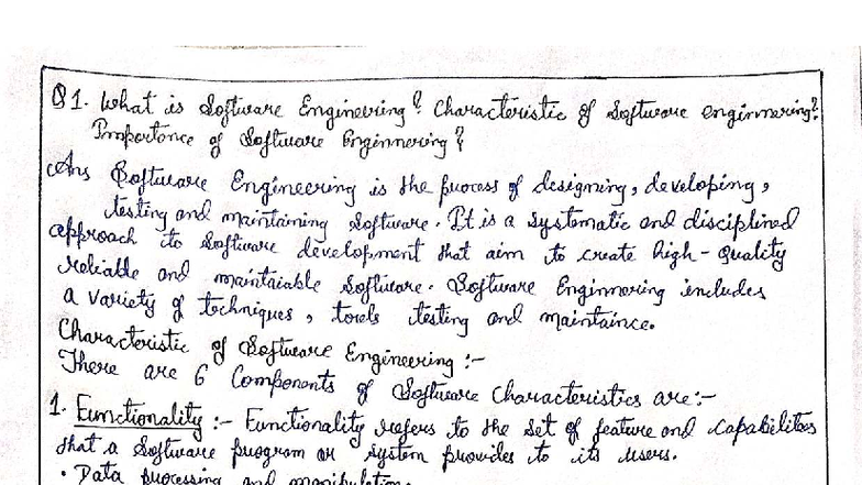 C12 Software Engineering: Key Concepts and Techniques Explained - Studocu
