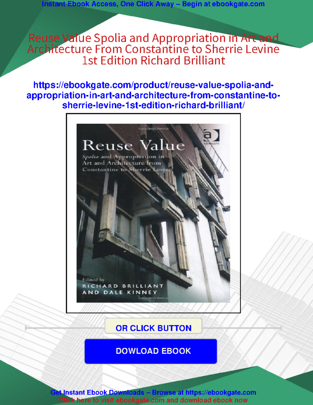 70319 - Reuse Value: Spolia and Appropriation in Art & Architecture ...