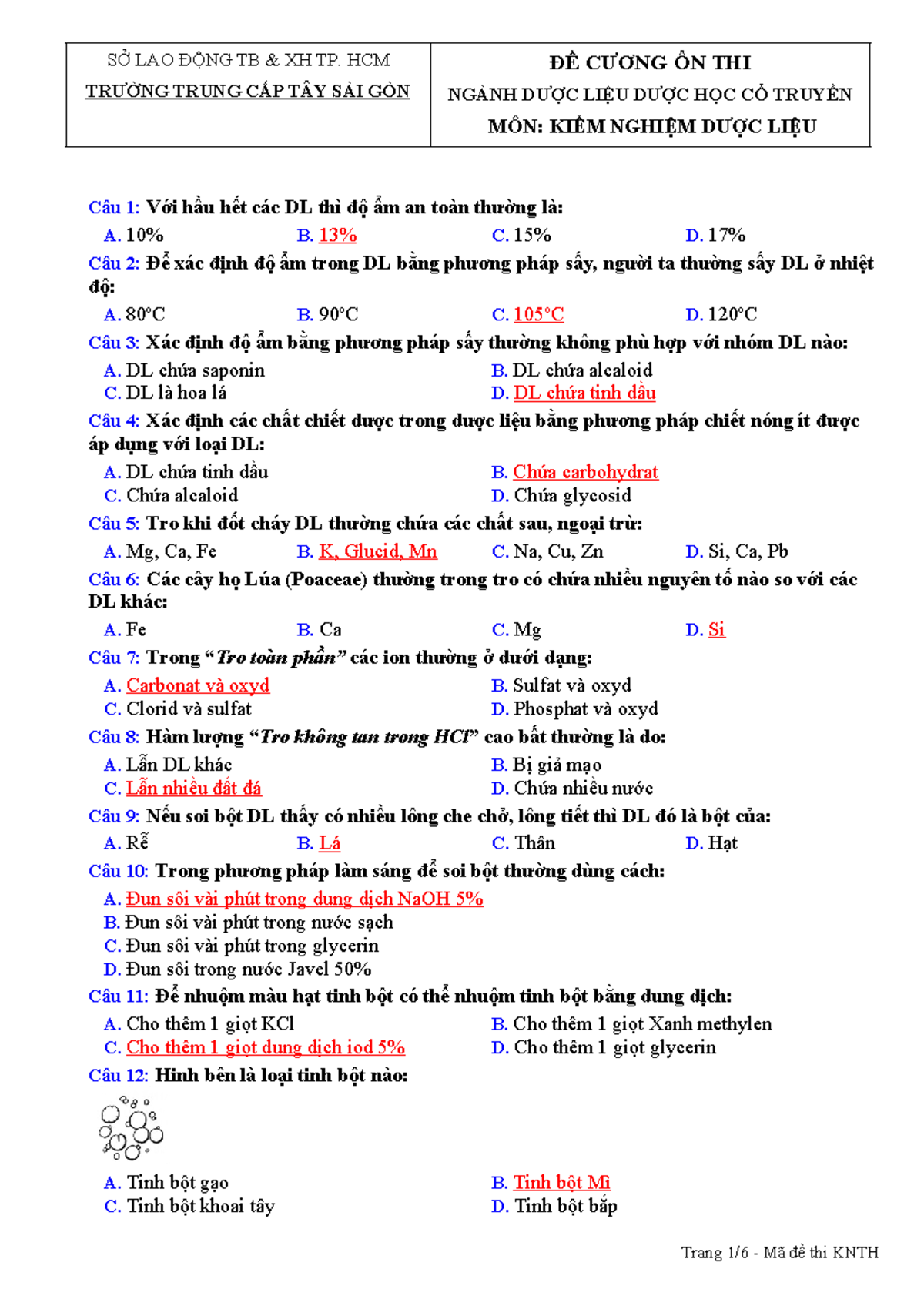 11. KNTH KNTH Dechuan - đề kt dược liệu - SỞ LAO ĐỘNG TB & XH TP. HCM ...
