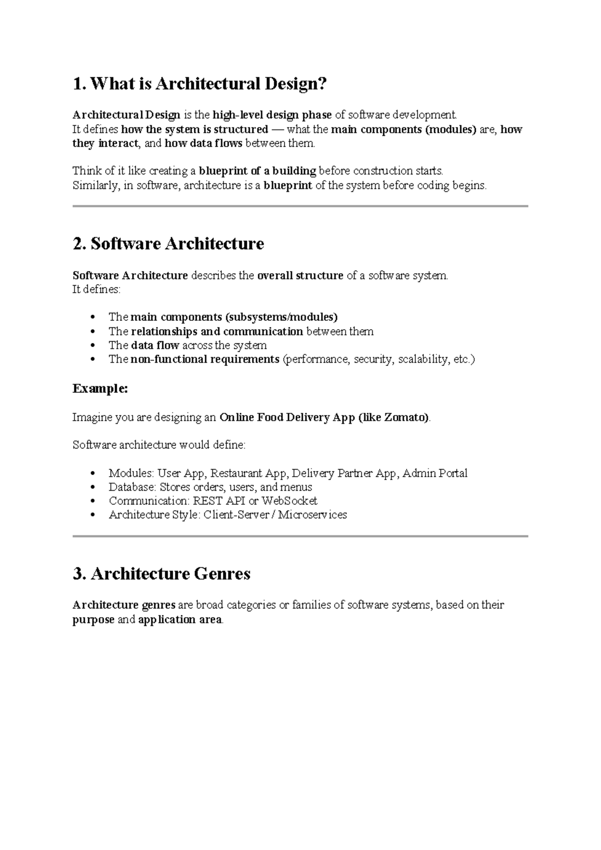 CNS 1 - Architectural Design Overview and Key Concepts - Studocu