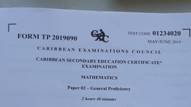 CSEC-MATH-2019 - Past Paper Questions for Paper 02 General Proficiency ...