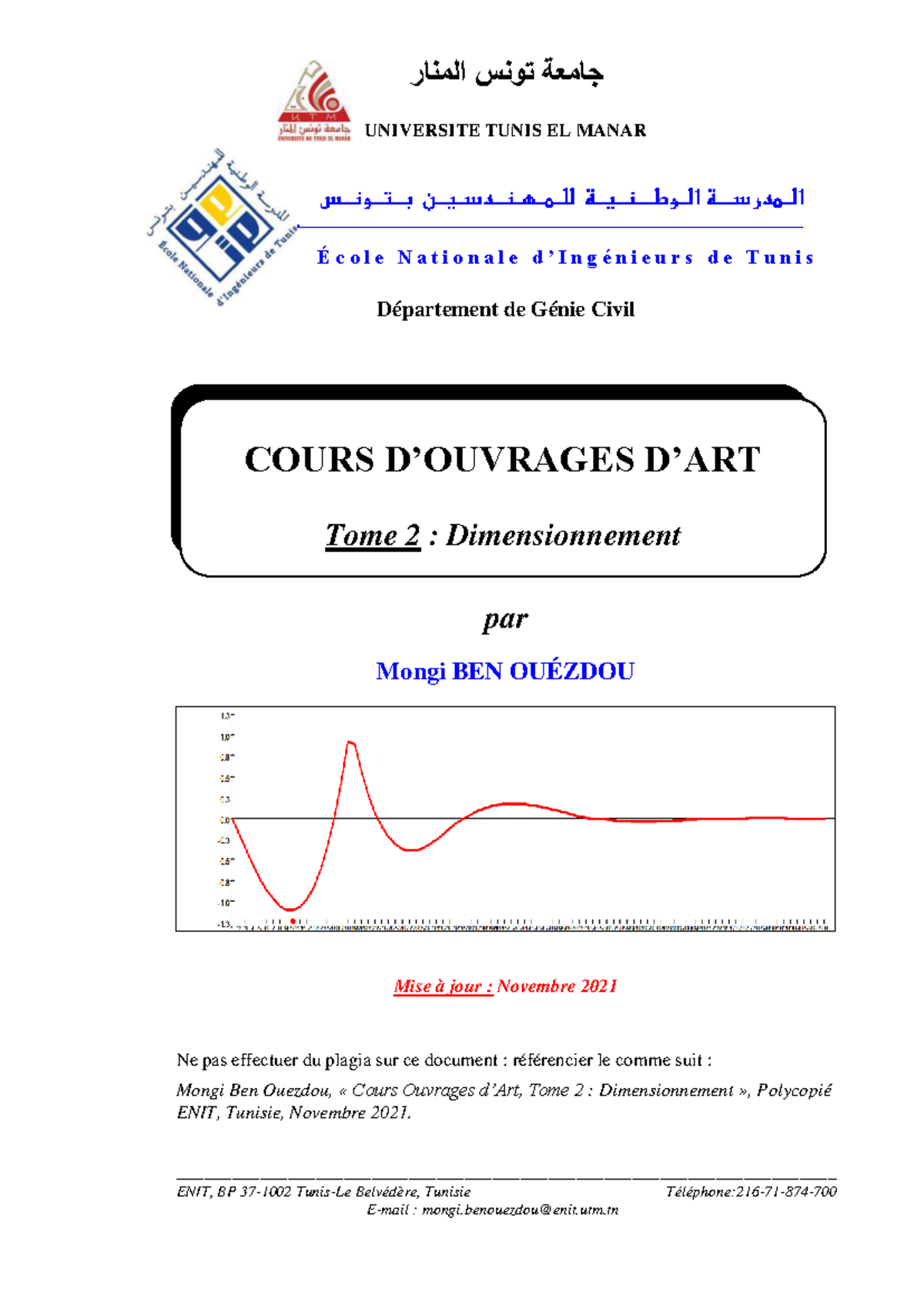Cours d’Ouvrages d'Art, Tome 2 : Dimensionnement des Ponts - Studocu