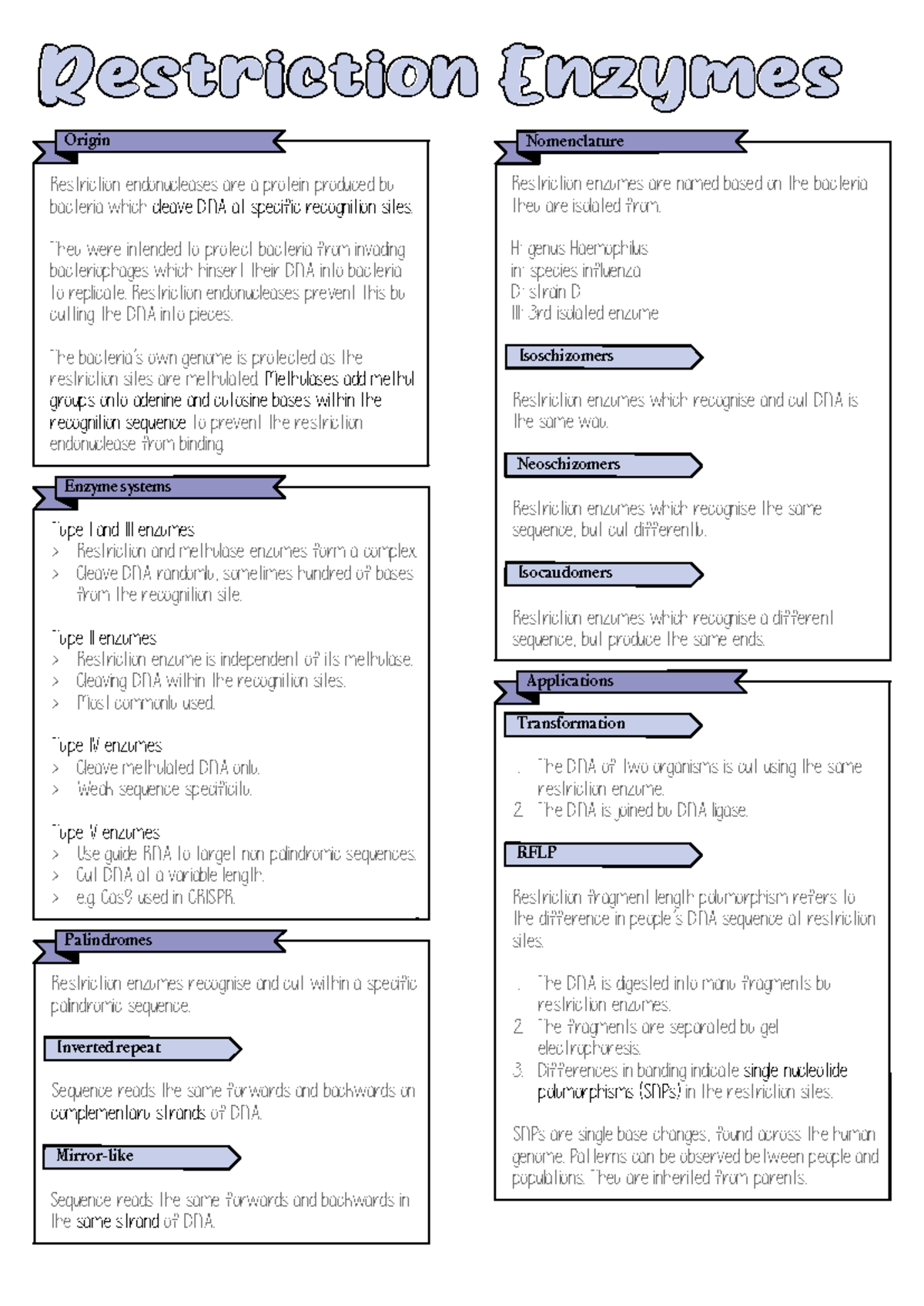 Restriction Enzymes: Structure, Function, and Applications in DNA ...