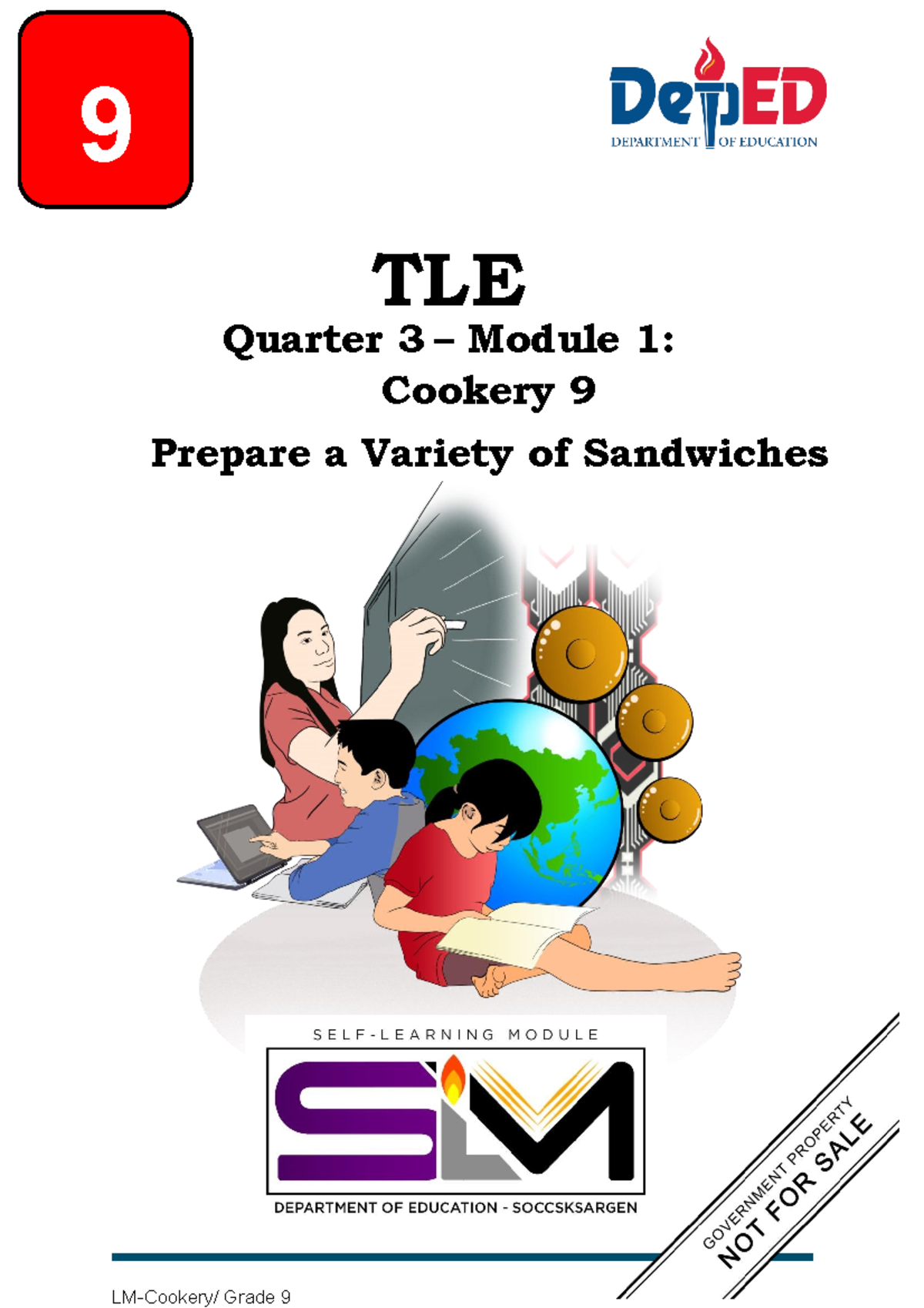 Quarter 3 - Module 1: Cookery 9 - Guide to Crafting Various Sandwiches ...