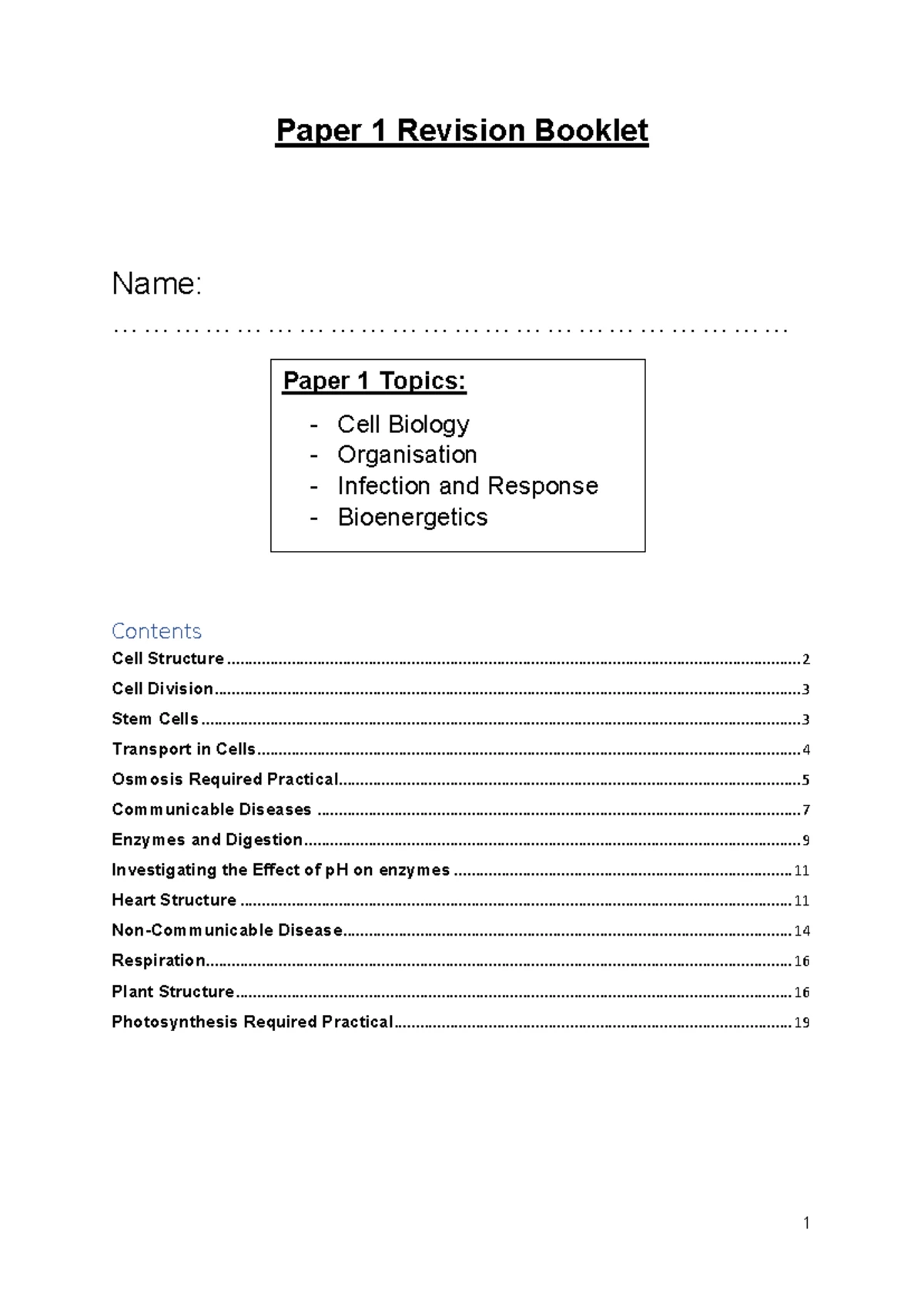GCSE Biology (AQA) Cell Biology: Complete Revision Notes & Insights ...