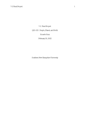 QSO 435 Milestone One Pick Scenarios - Milestone One: Scenario Selection-Information Paper QSO ...