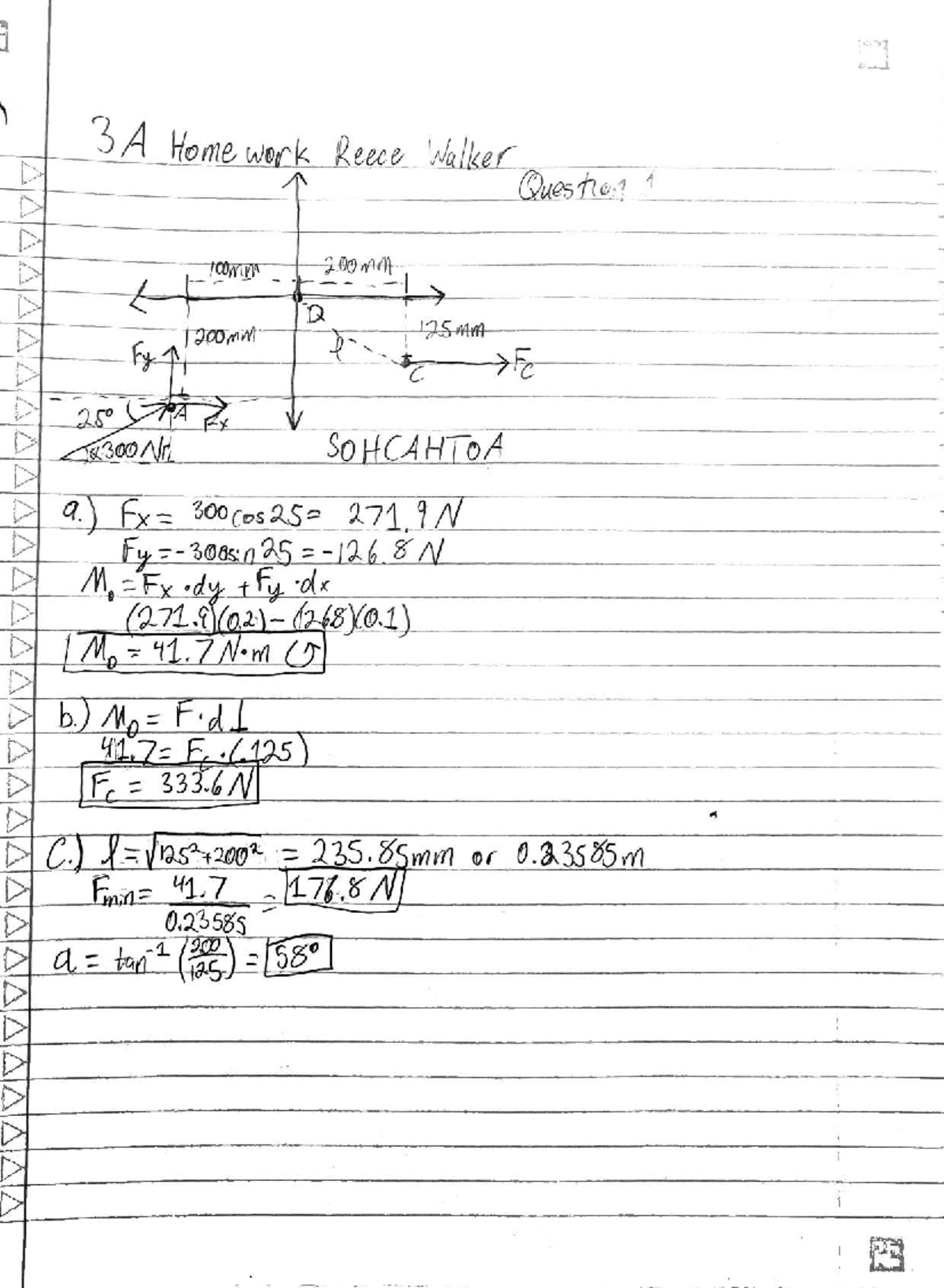 Homework 3A Assignment: Reece Walker Questions & Solutions - Studocu