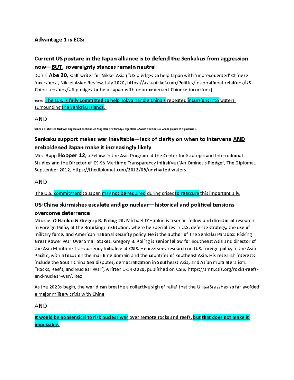 Pittsburgh Powell Shah Aff Northwestern Case Study on US-Japan Alliance ...