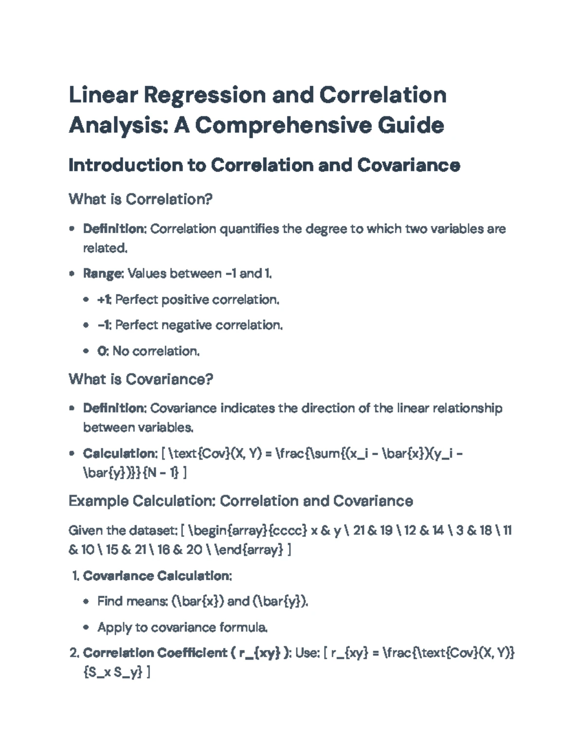Assignment #2: Correlation & Simple Linear Regression Analysis - Studocu