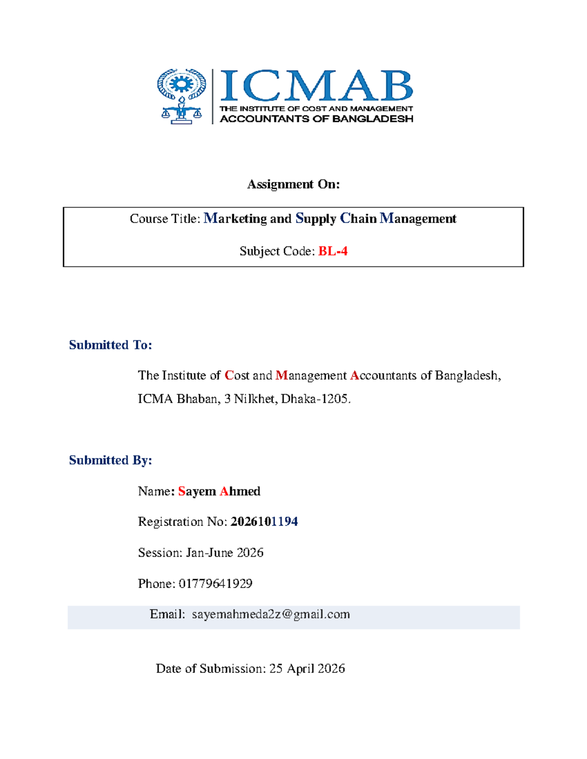 MSCM Assignment: Marketing Management Philosophies & Strategies - Studocu