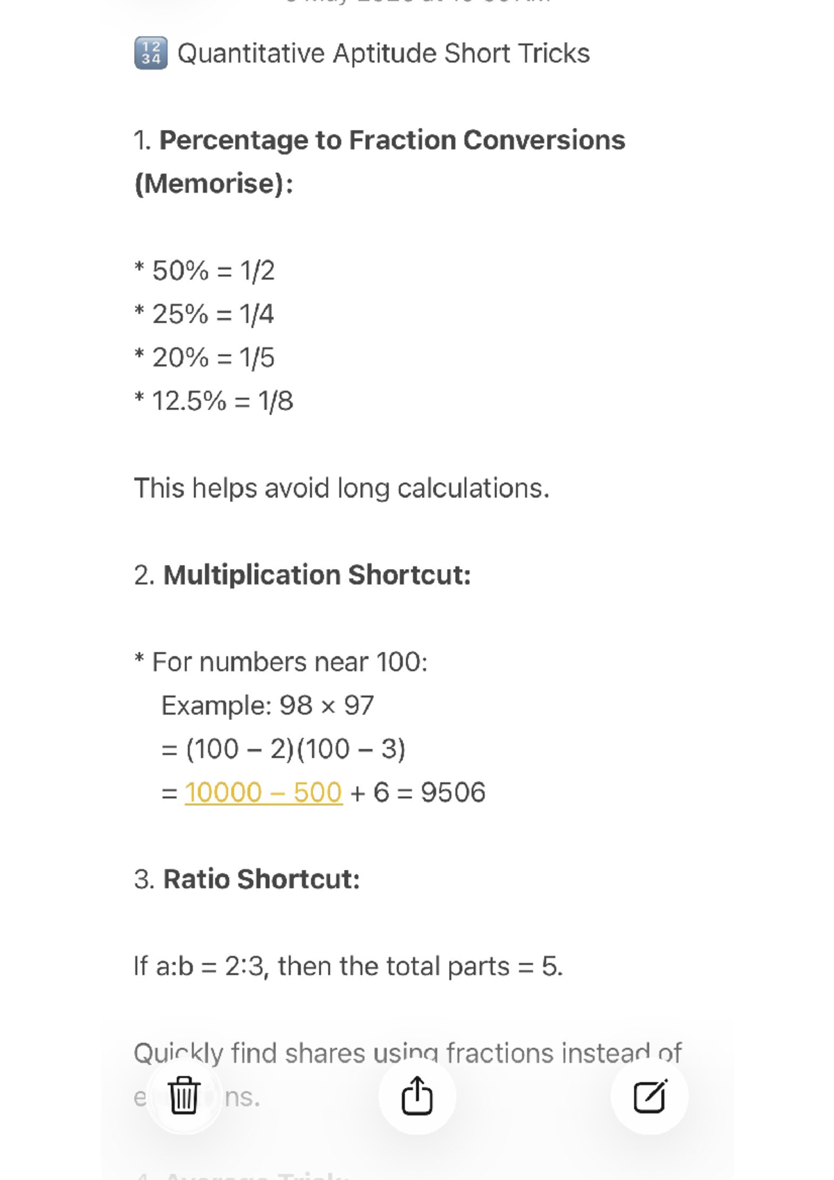 GAT 12 34 Quantitative Aptitude Short Tricks for Quick Calculations ...