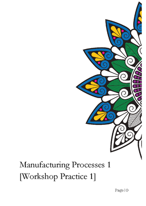 Workshop Practice Notes - WORKSHOP TECHNOLOGY HANDOUT TOPIC ONE ...