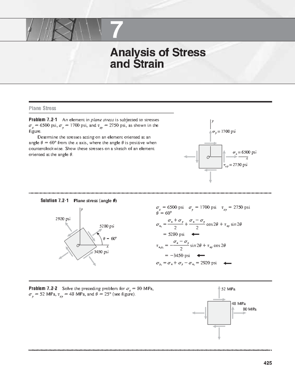 Chapter 6 Solutions: Plane Stress Analysis Explained - Studocu