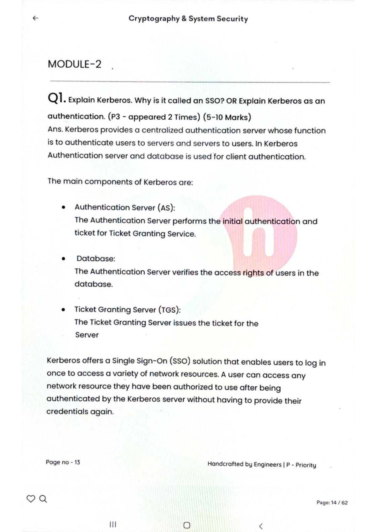 Cryptography System Security Css Module 2 Summary Notes Studocu