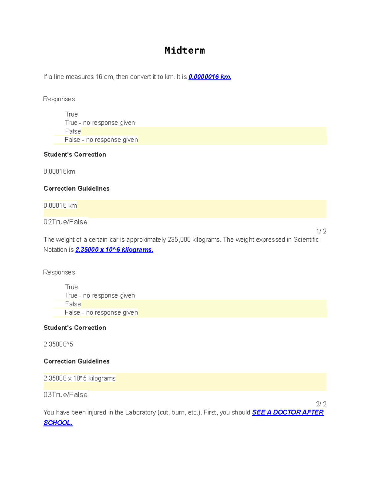 Final Exam Study Guide for Physics 2: Key Concepts and Measurements ...