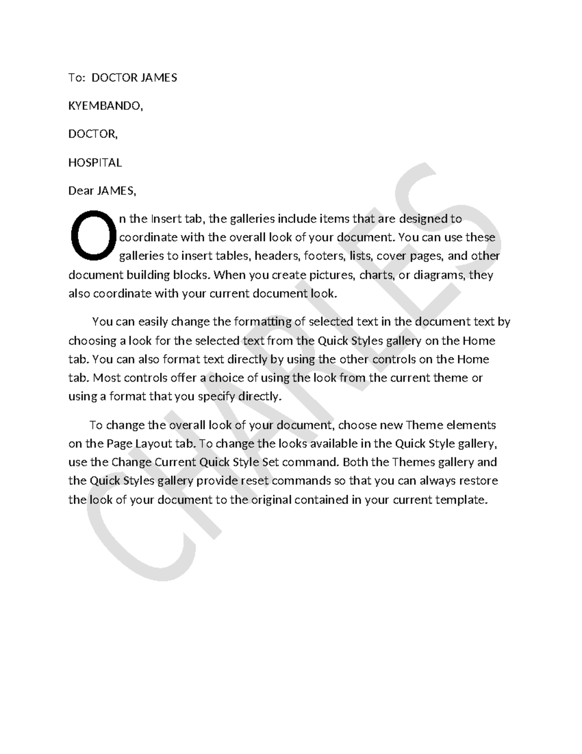 Charles - Document Formatting Notes and Tips - Studocu