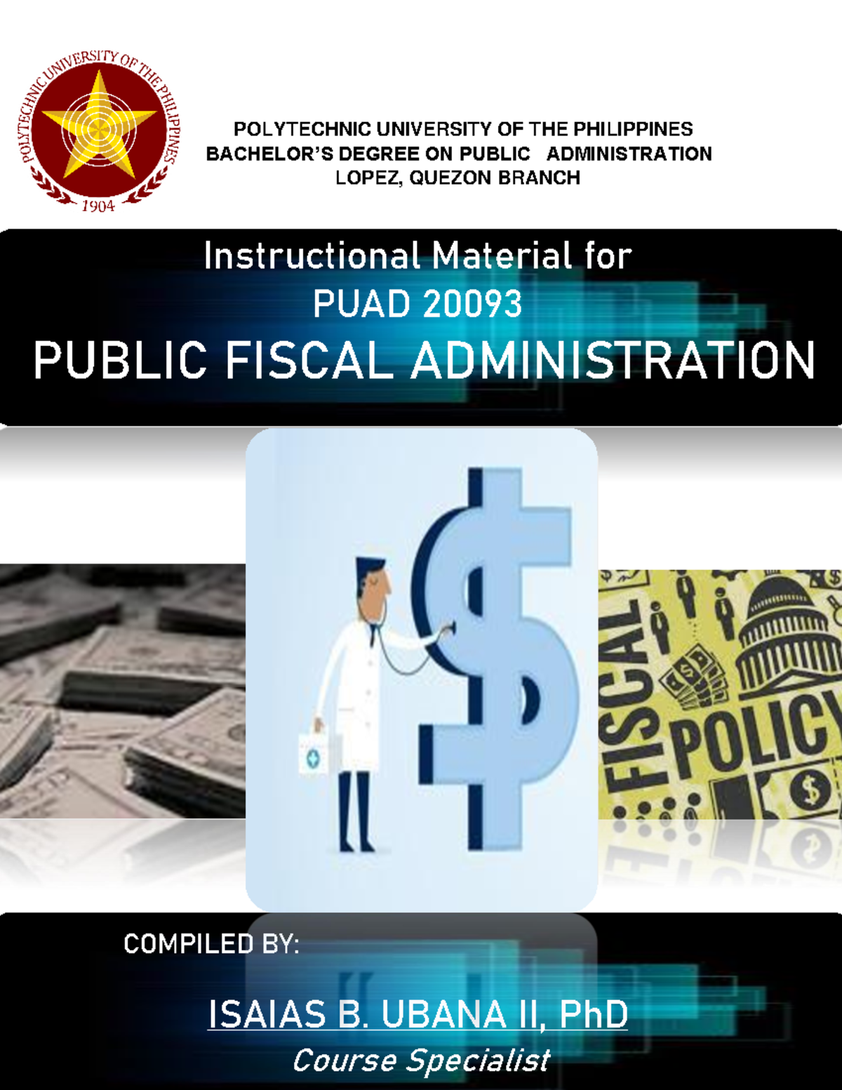 Public Fiscal Administration Overview and Course Details (PUAD 20093 ...