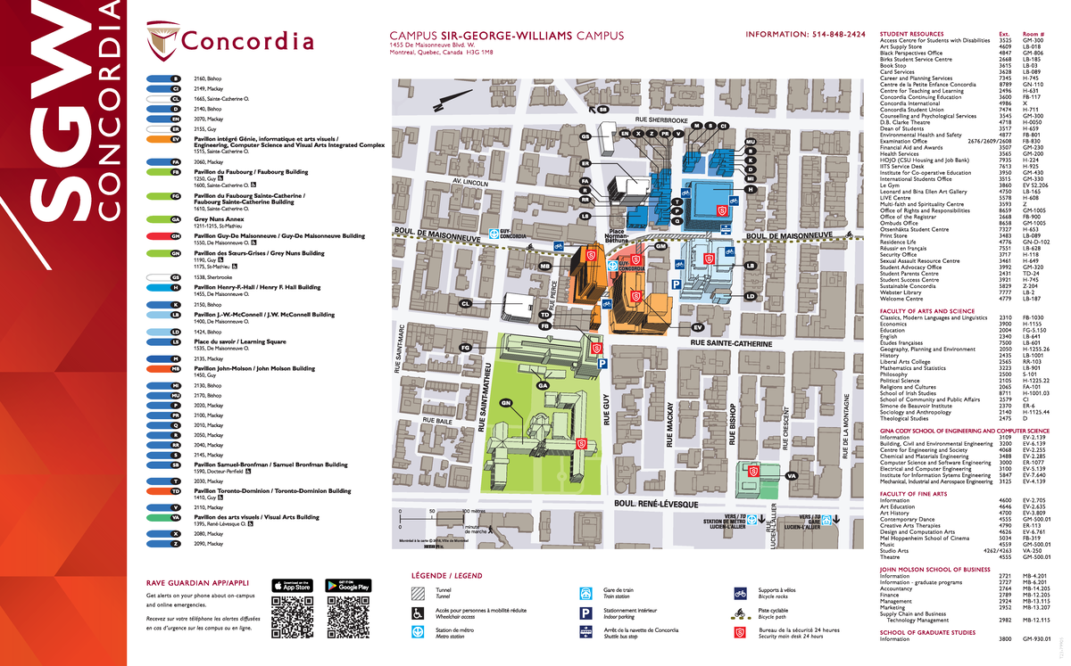 Campus-maps - Map - Concordia CAMPUS CAMPUS INFORMATION: STUDENT ...