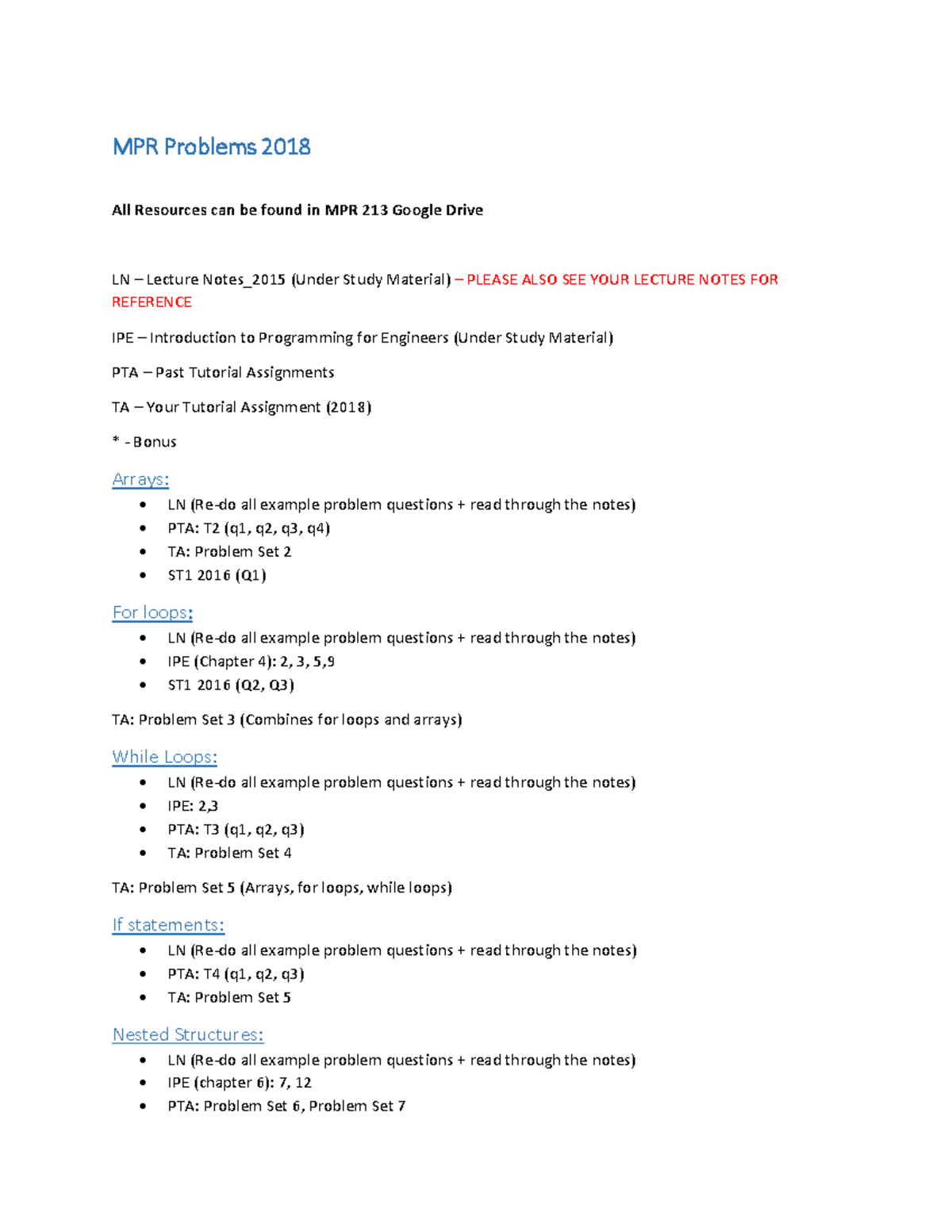 MPR Problems - TUT - MPR Problems 2018 All Resources can be found in ...