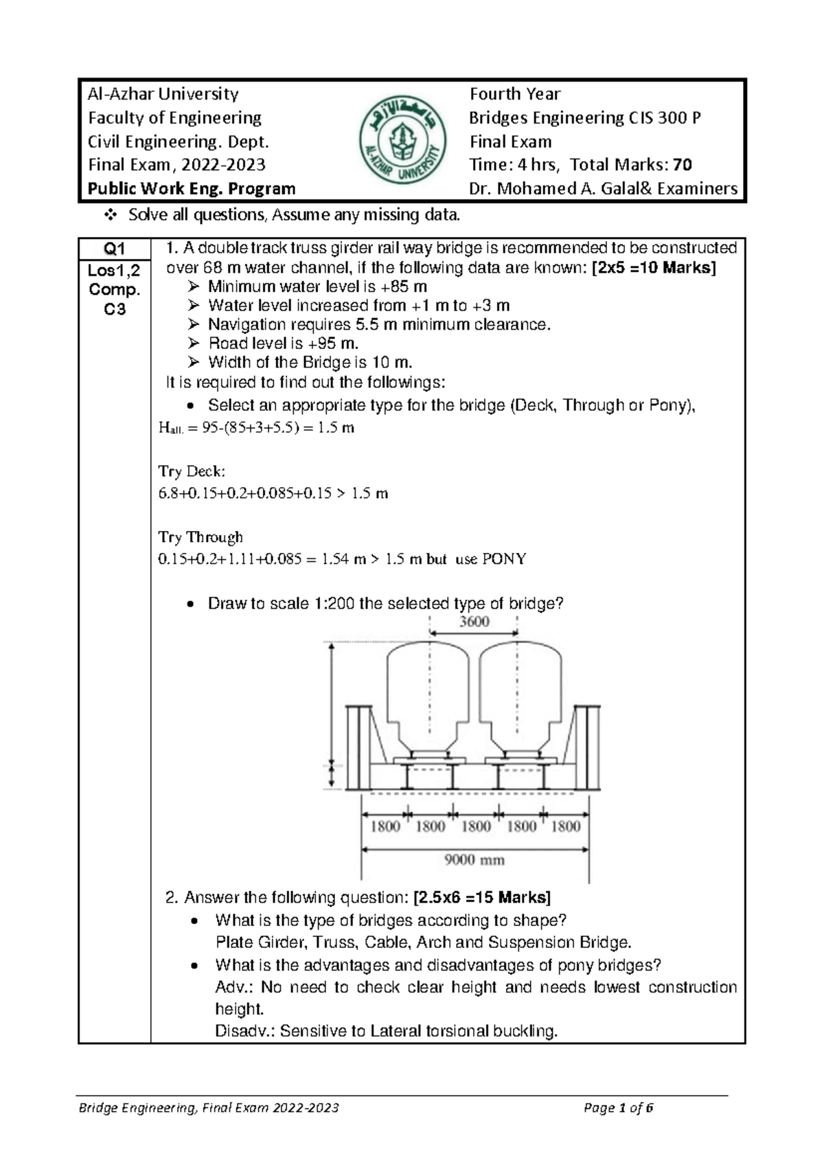 CIS 300 P Final Exam: Bridges Engineering Solutions 2023 - Studocu
