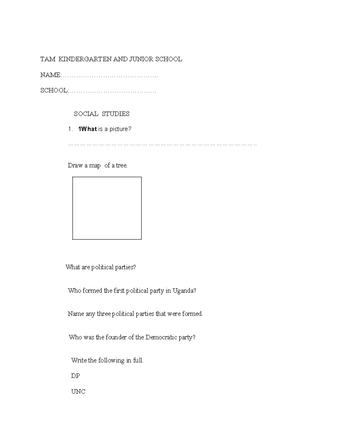 P5 TEST - best practical notes best practical notes - TAM KINDERGARTEN ...
