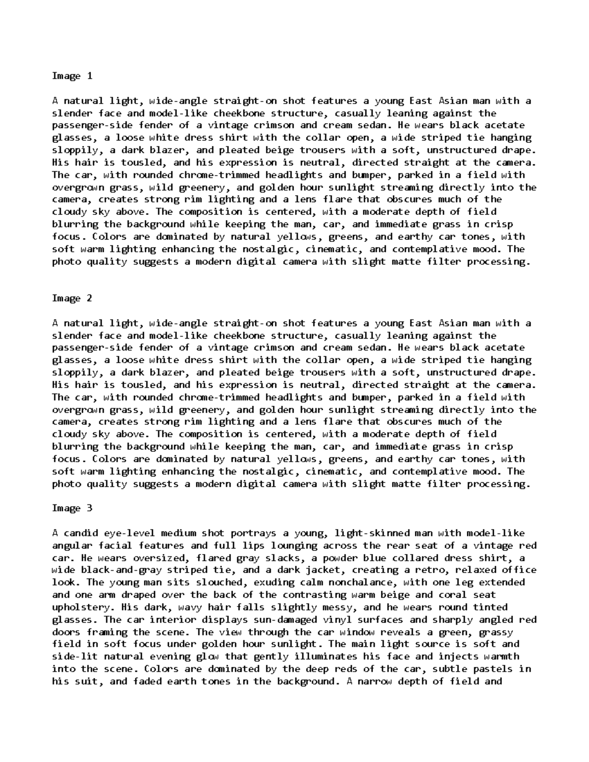 Prompts for Car Men Models: JJj Photography Study - Studocu
