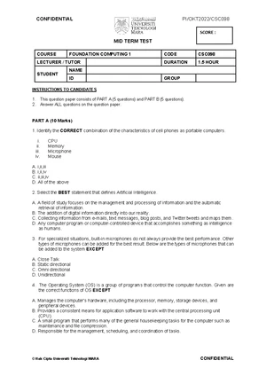 100 Soalan Algebra - Penjelasan dan Jawapan Lengkap Soalan - Studocu
