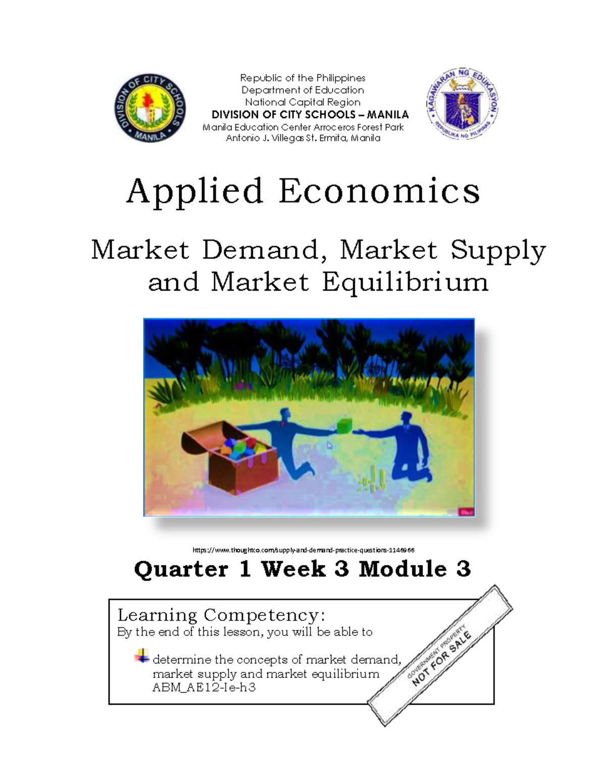 ABM - Applied Economics 12 Q1 W3 Module 3: Understanding Demand ...