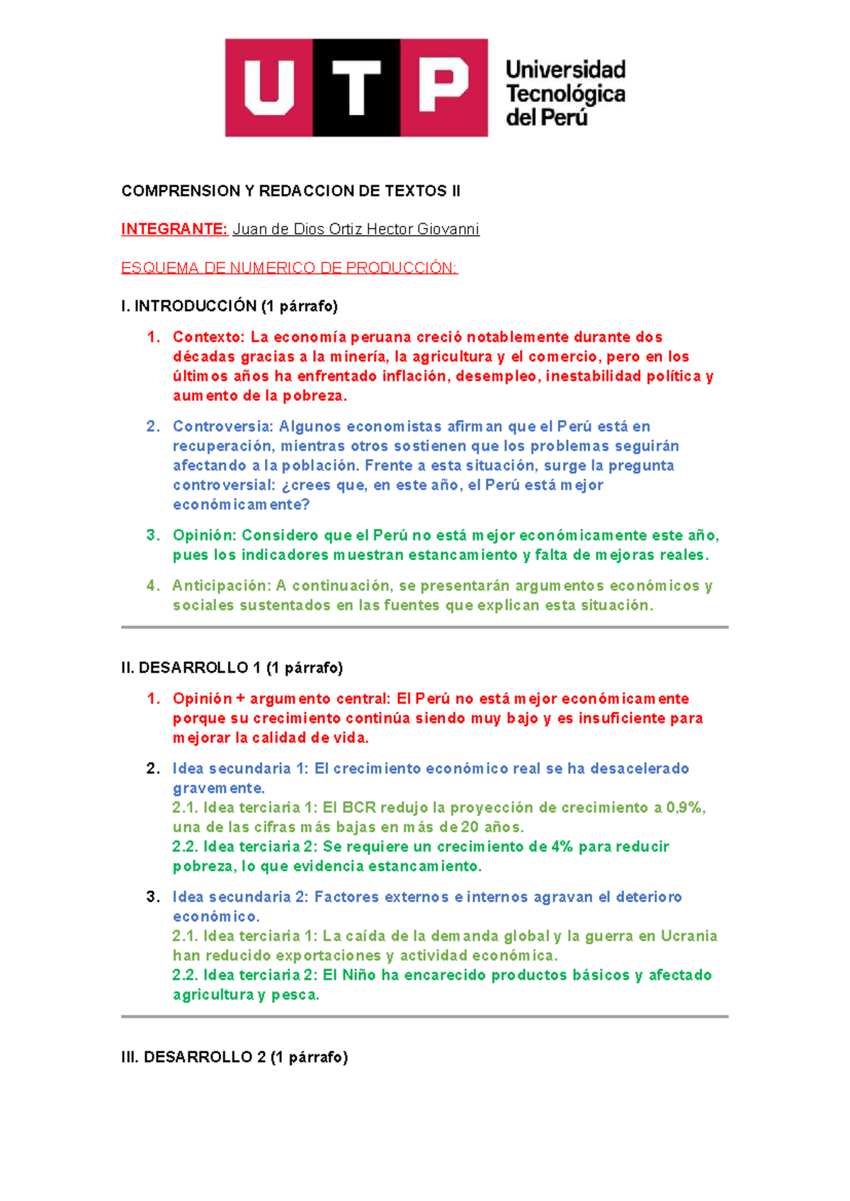 COMPRENSIÓN Y REDACCIÓN DE TEXTOS II - EXAMEN FINAL - Studocu