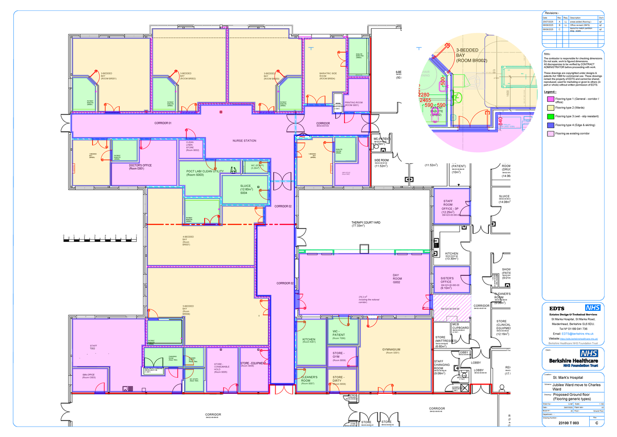 Proposed Flooring Layout for BAY (BR002) and Patient Areas - Studocu